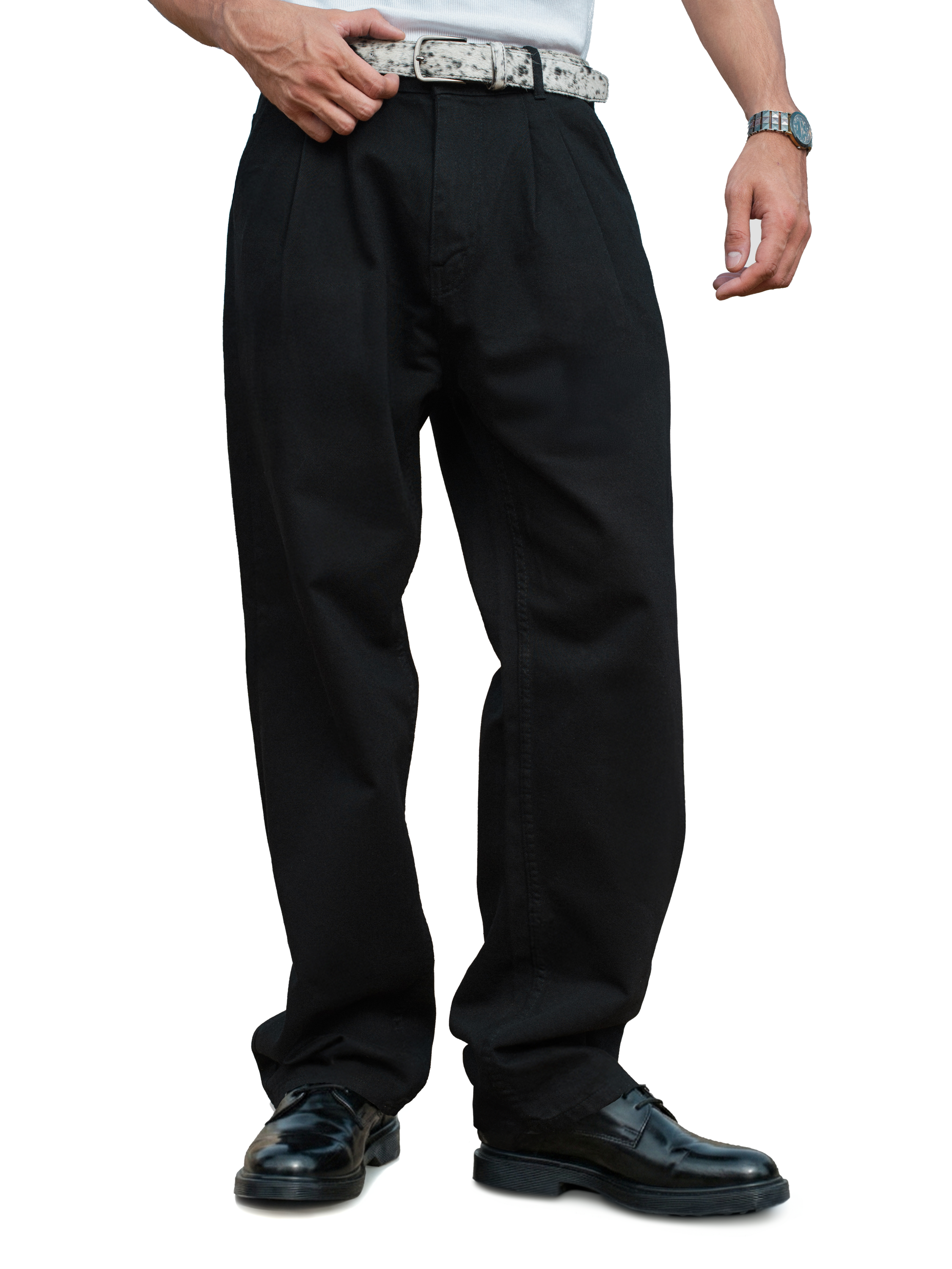 DAILY RIDER PLEATS (UNISEX) - BLACK – Retribution Clo.